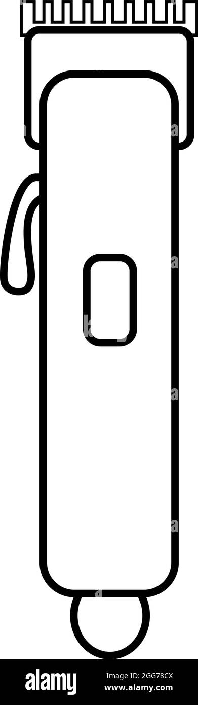 Simple electric shaver, icon illustration, vector on white background ...