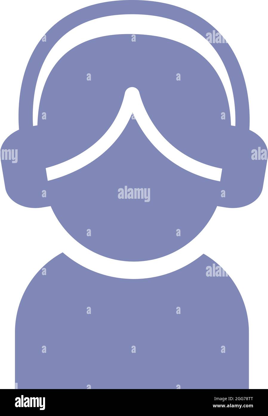 Call operator, icon illustration, vector on white background Stock ...