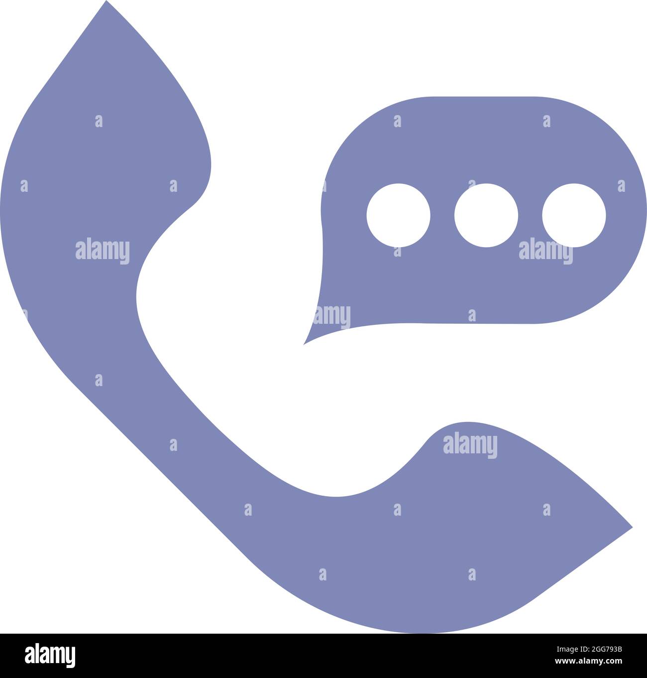 Phone message, icon illustration, vector on white background Stock ...