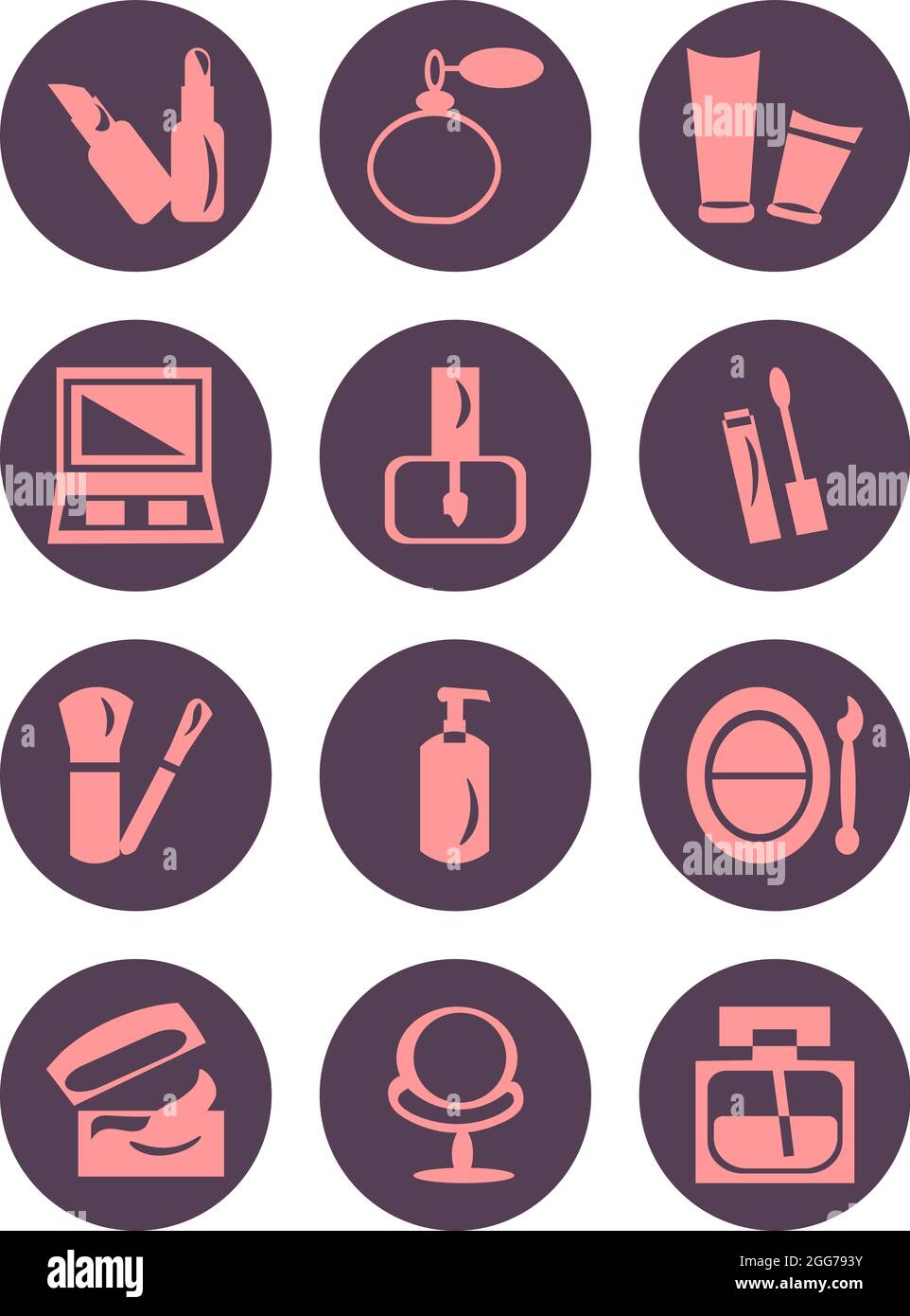 Beauty care products set Cut Out Stock Images & Pictures - Alamy