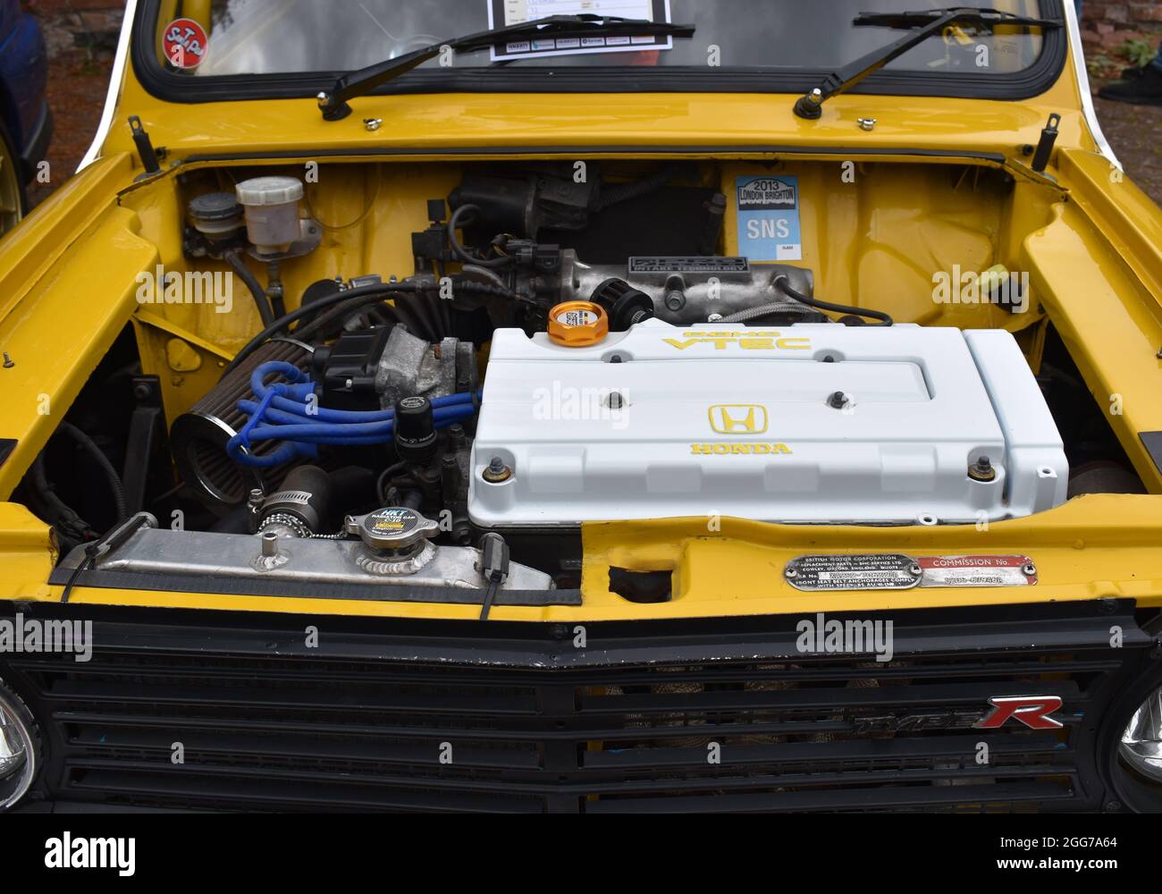 Honda VTEC mini conversion car engine at The Stony Stratford Classic ...