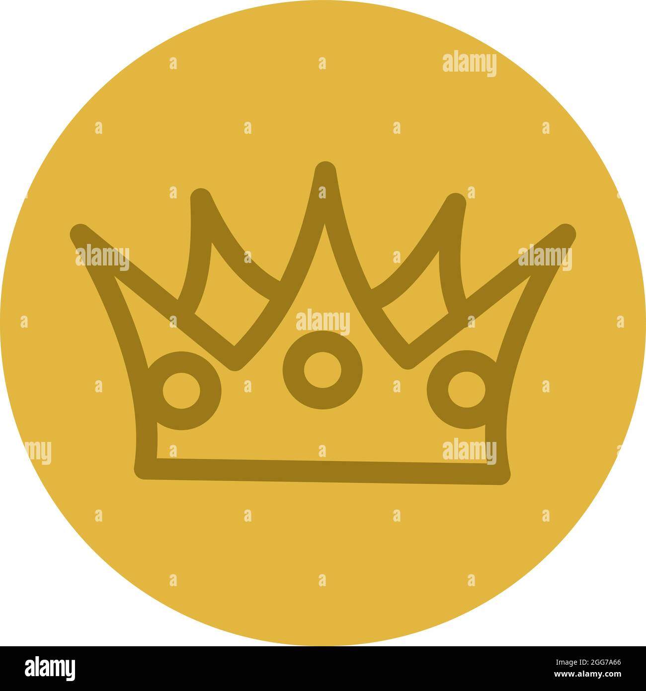Noble crown, icon illustration, vector on white background Stock Vector ...