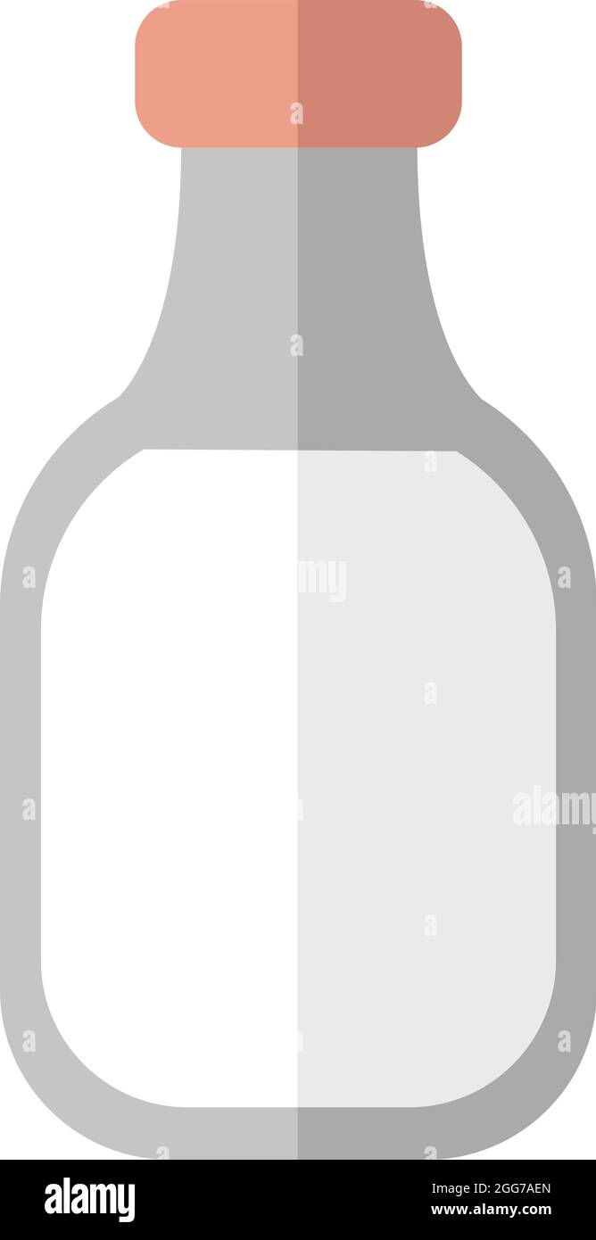 Bottle milk in empty Stock Vector Images - Alamy