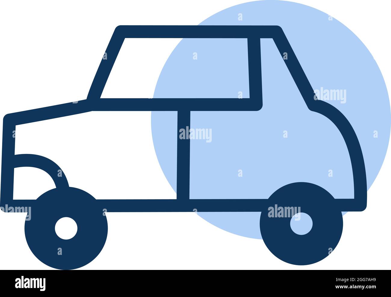 Off road car, icon illustration, vector on white background Stock ...