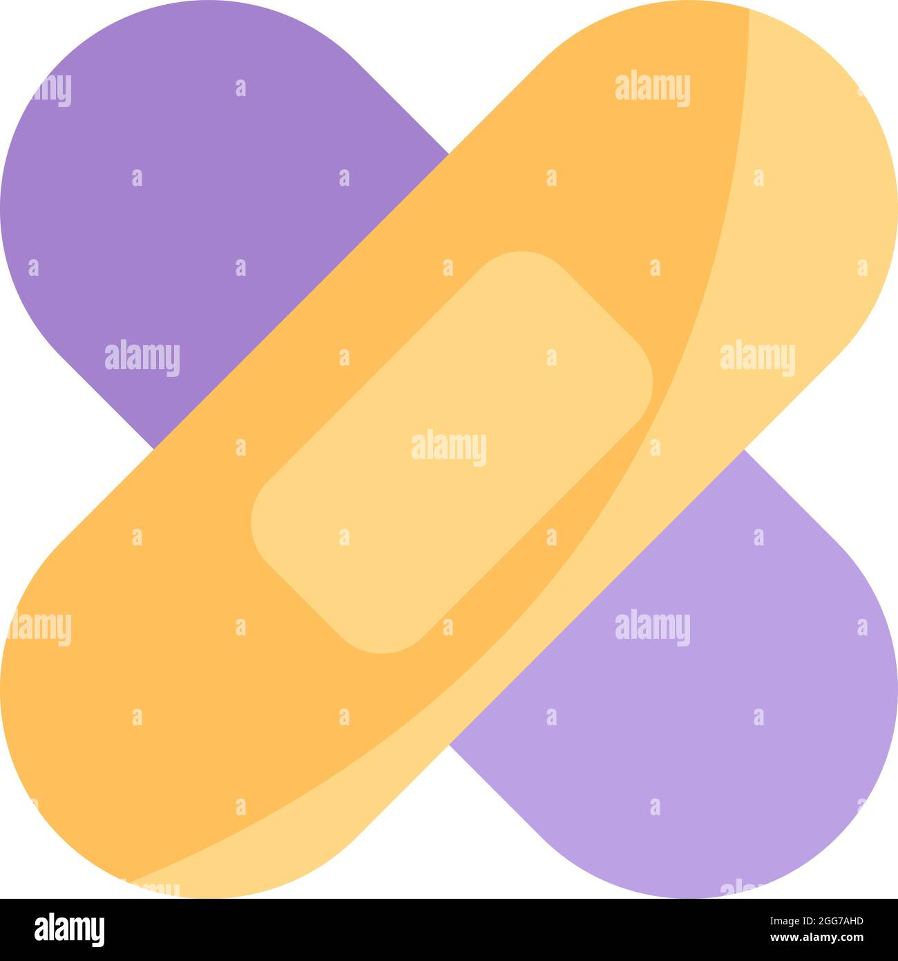 Medical plaster, icon illustration, vector on white background Stock ...