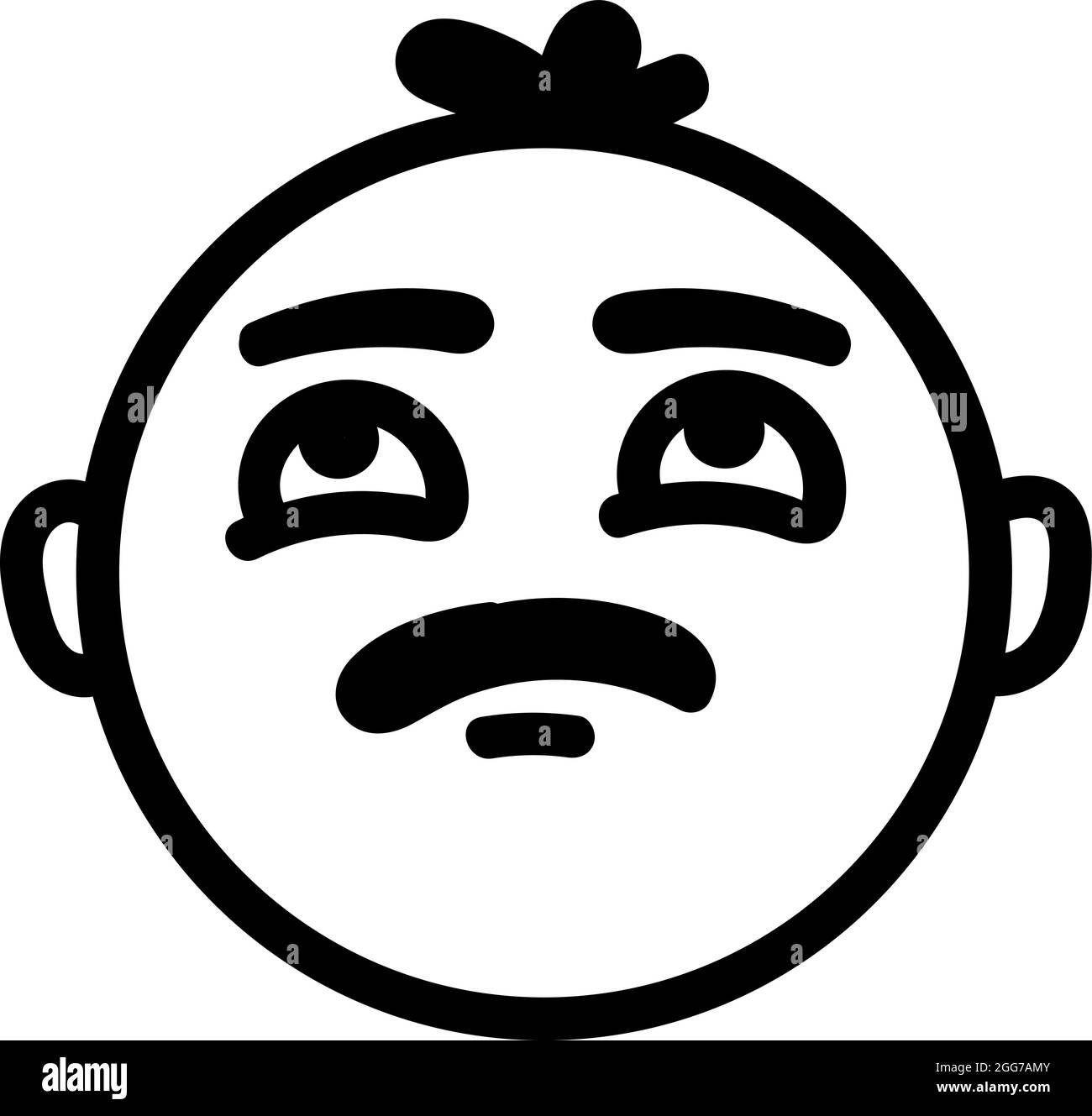 Bored child boy Stock Vector Images - Alamy