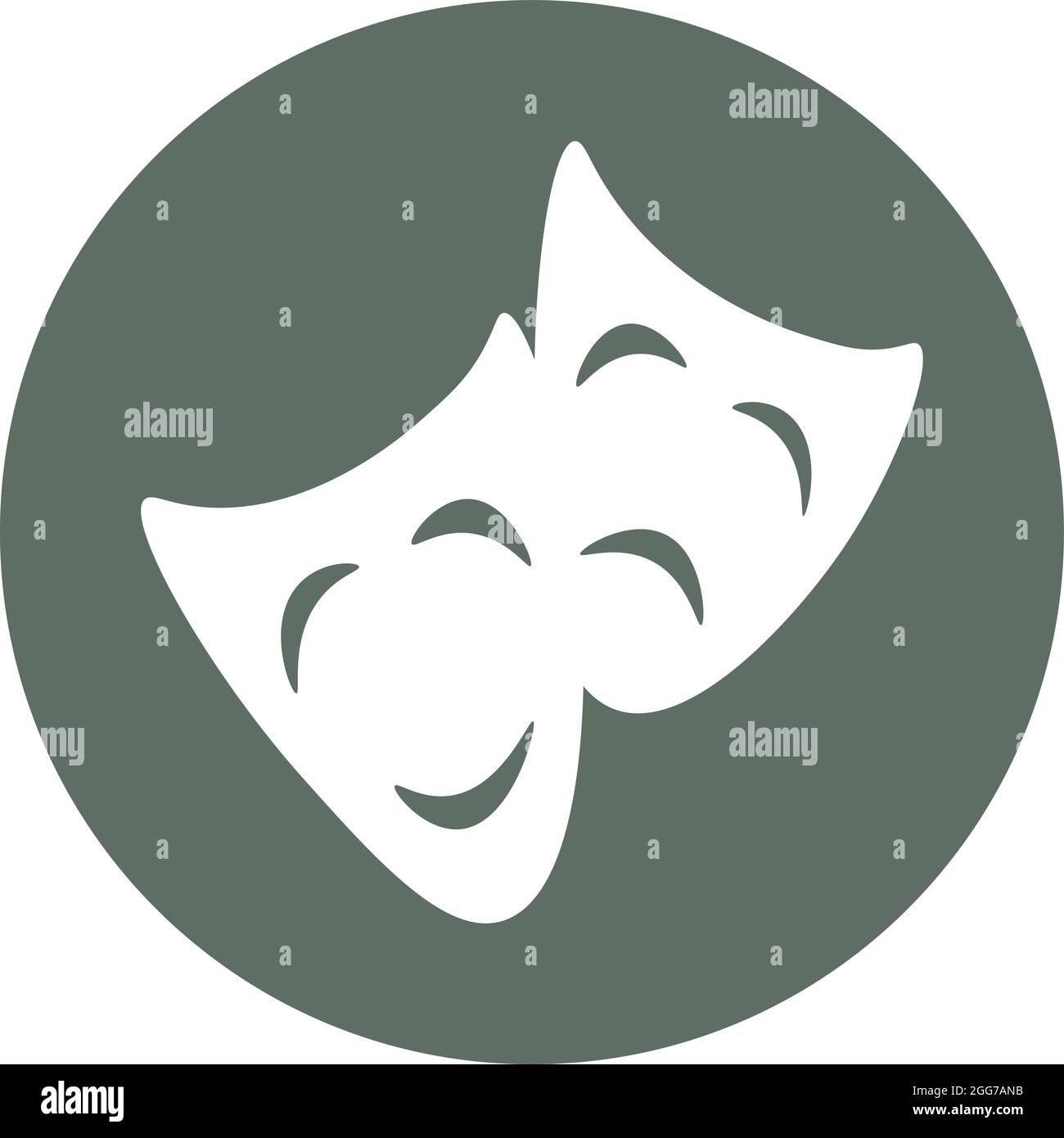 Drama masks Stock Vector Images - Alamy