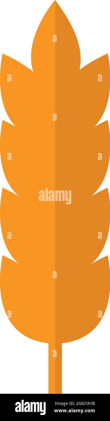 Golden wheat, icon illustration, vector on white background Stock ...