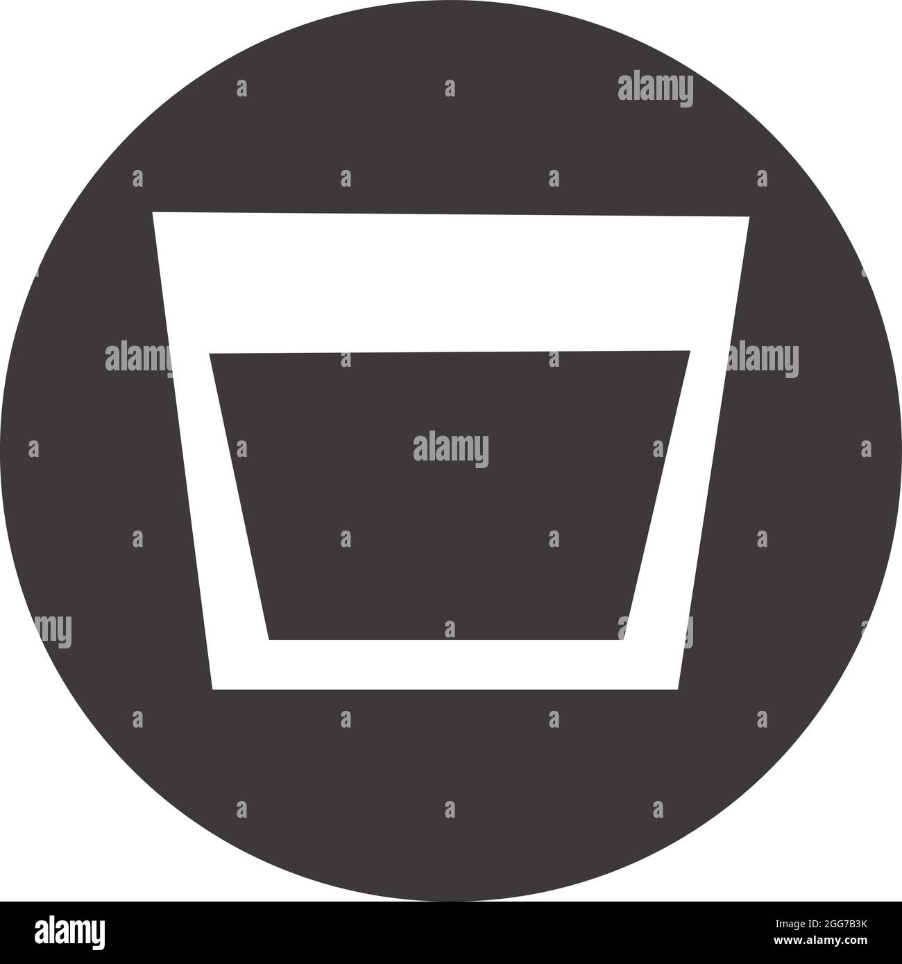Tumbler glass, icon illustration, vector on white background Stock ...