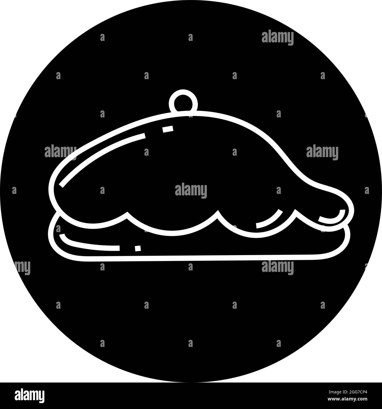 Delicious meal, icon illustration, vector on white background Stock ...