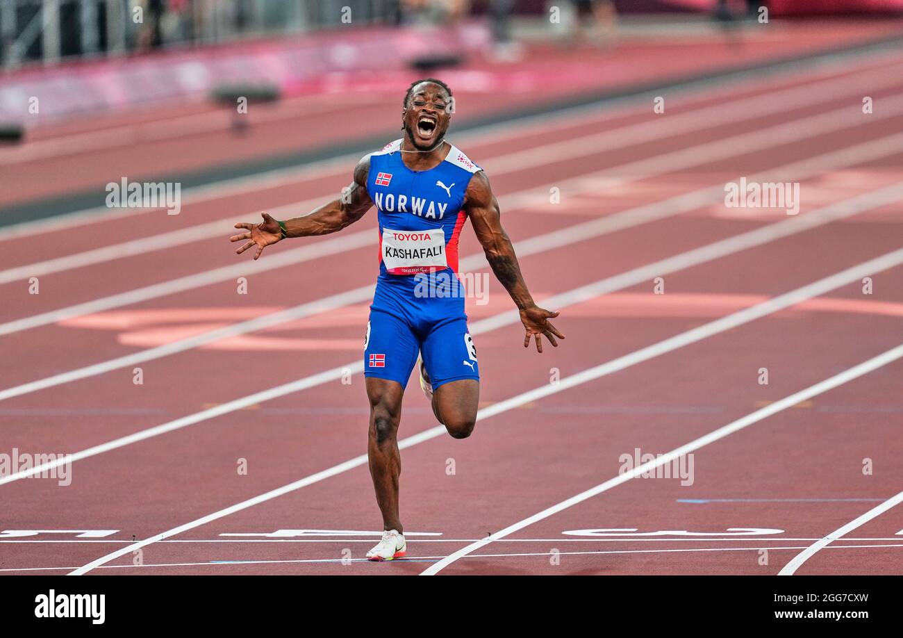 August 29, 2021: Salum Ageze Kashafali from Norway winning gold and ...