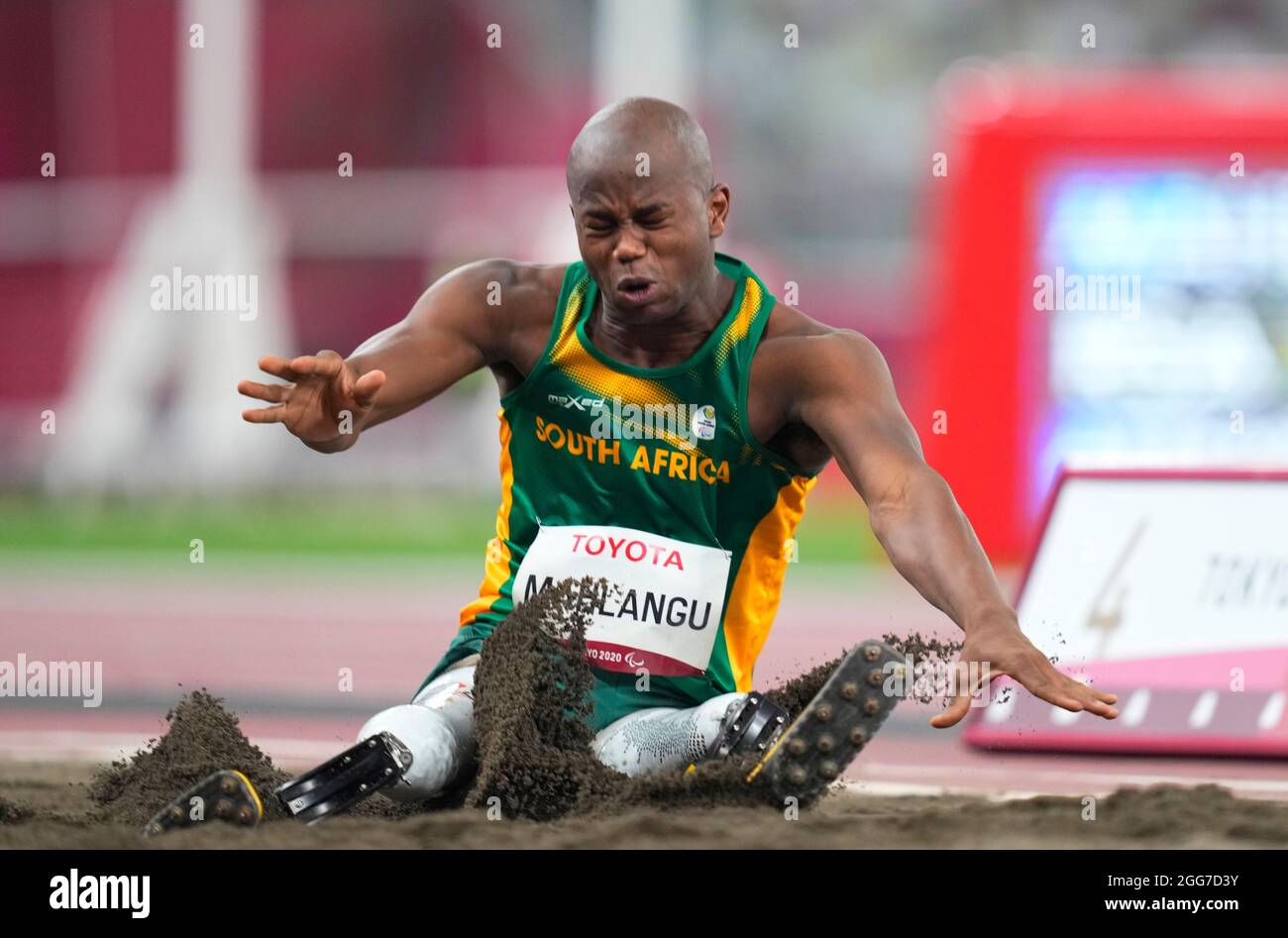 August 28, 2021: Ntando Mahlangu from South Africa winning and beating ...