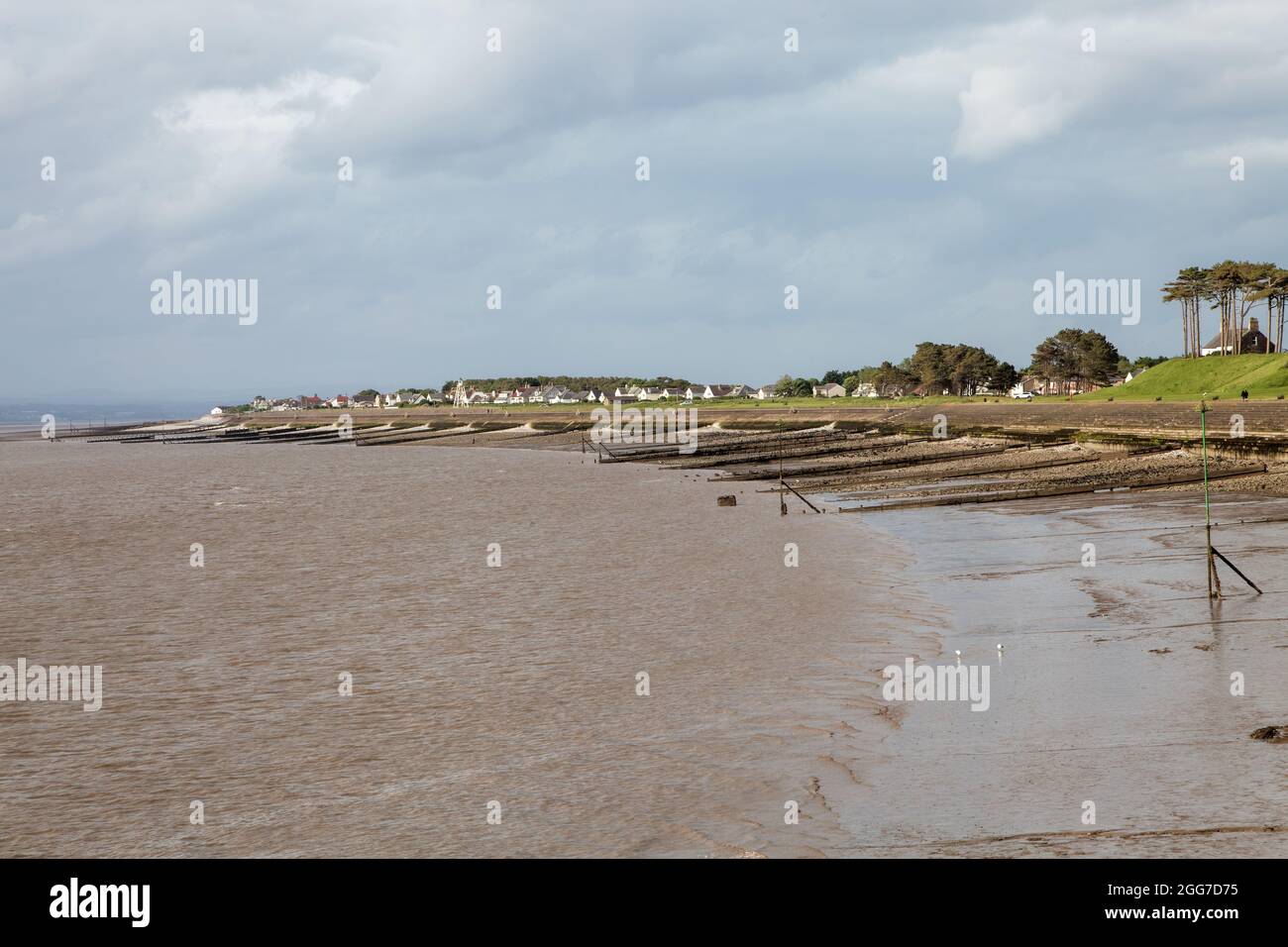 The promenade at the seaside resort of Silloth in west Cumbria with ...