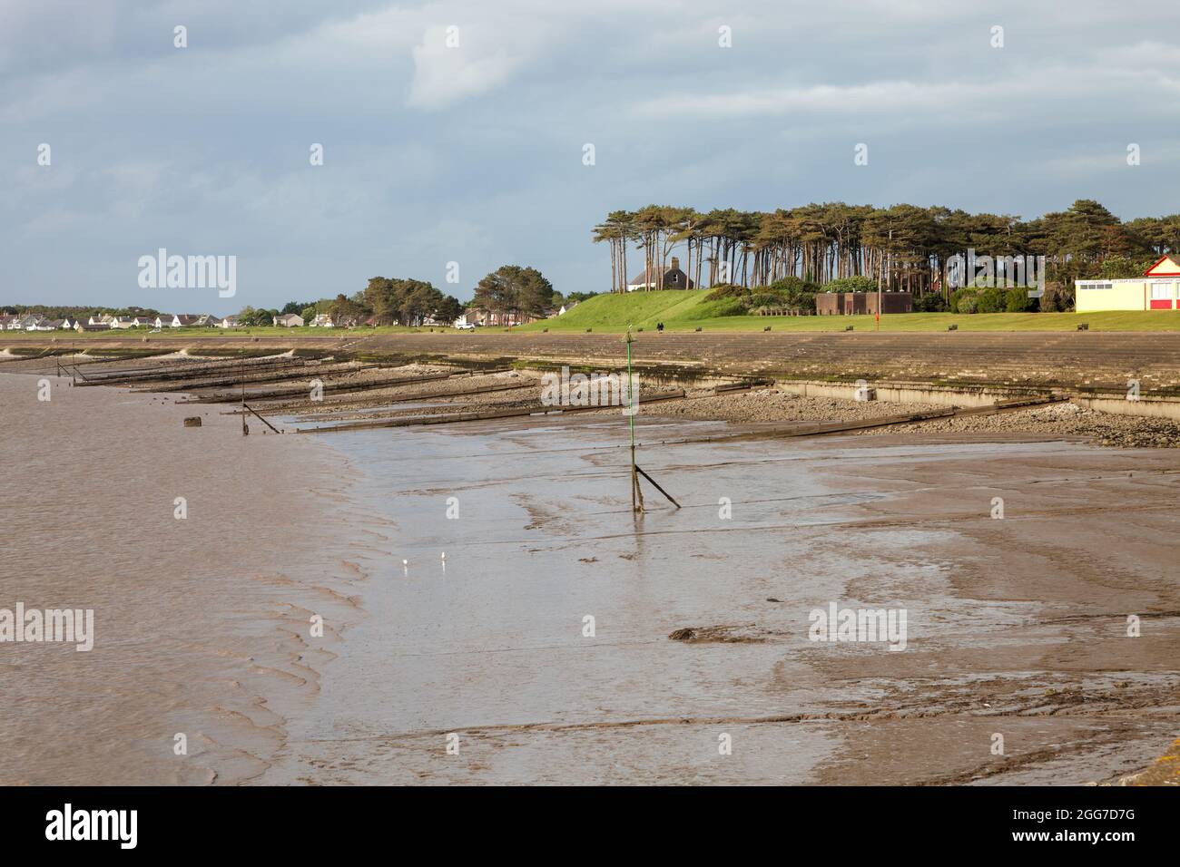 The promenade at the seaside resort of Silloth in west Cumbria with the ...