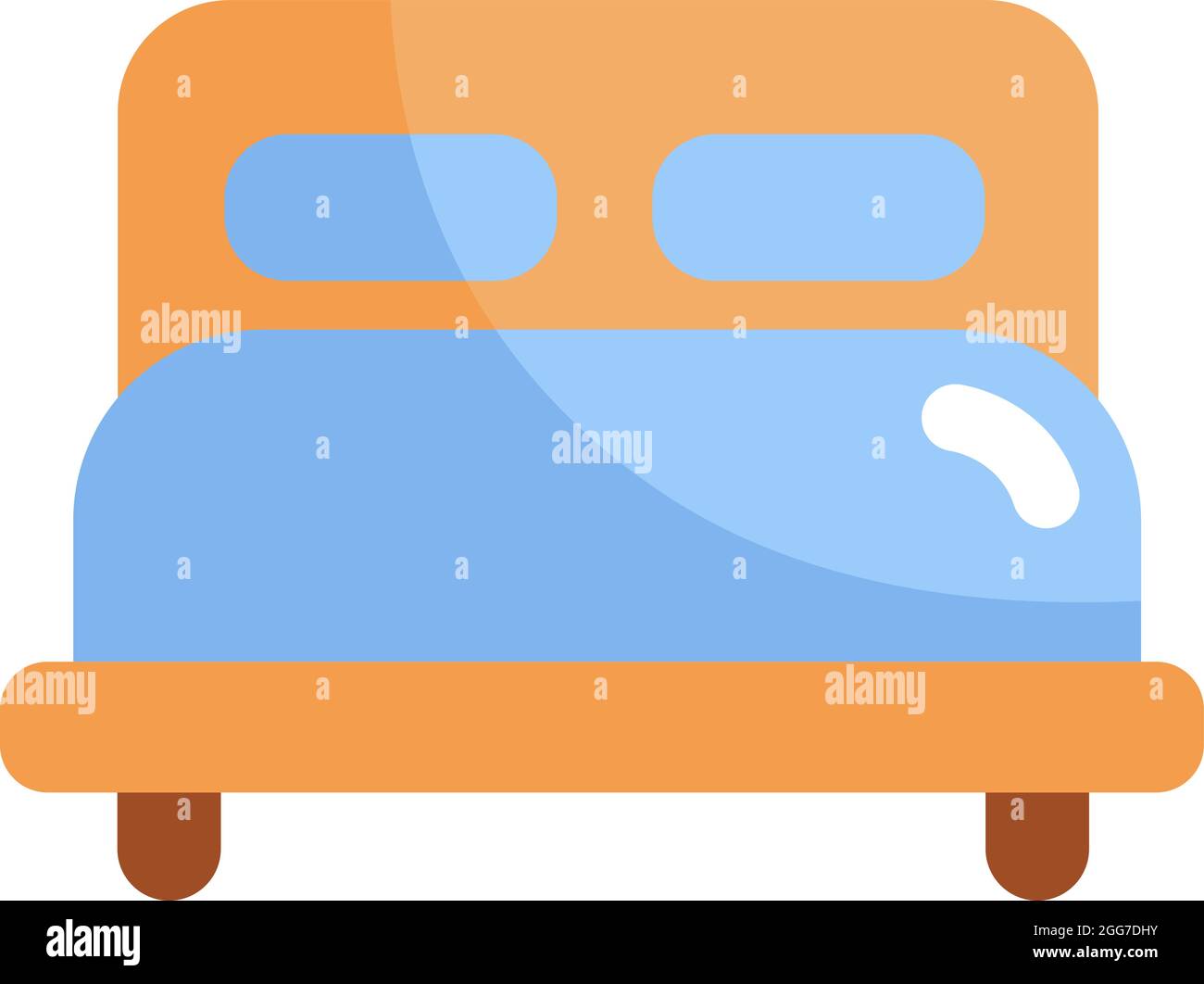 Bed Illustration Vector Free