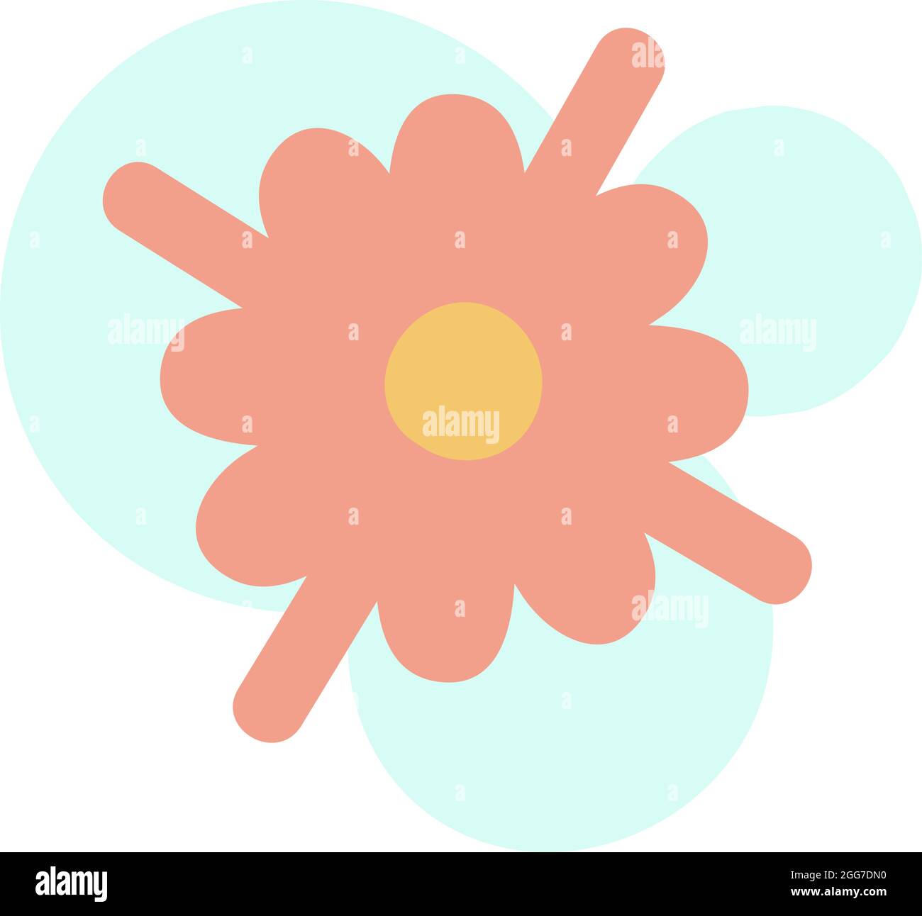 Peony flower, icon illustration, vector on white background Stock ...