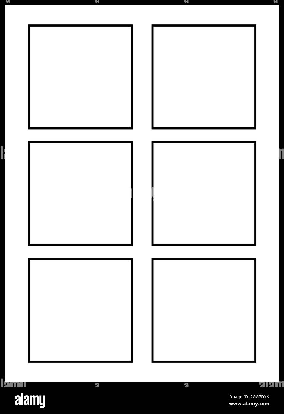 White window, icon illustration, vector on white background Stock ...