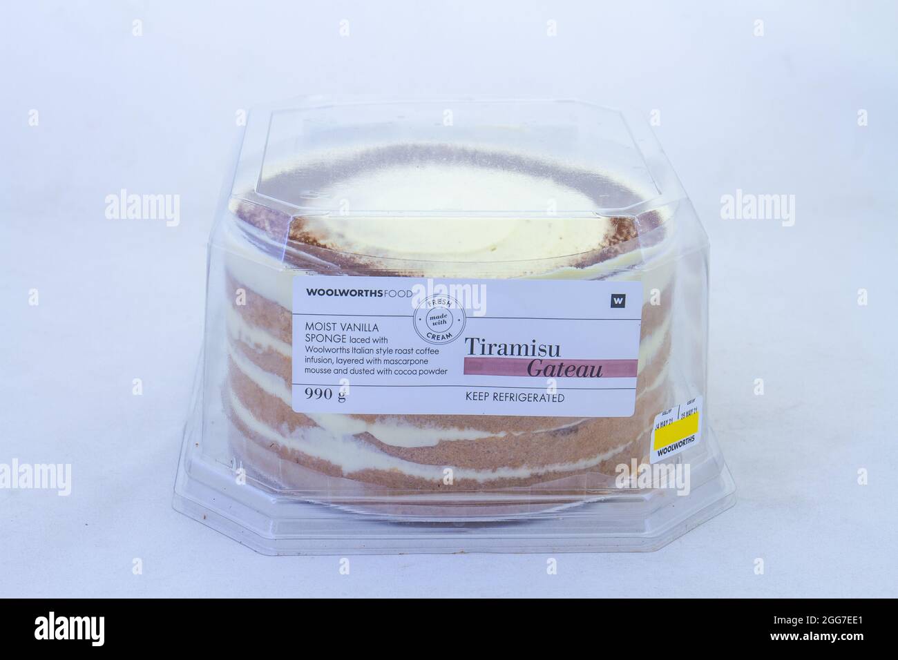 Johannesburg, South Africa - a tiramisu gateau from Woolworths Food ...