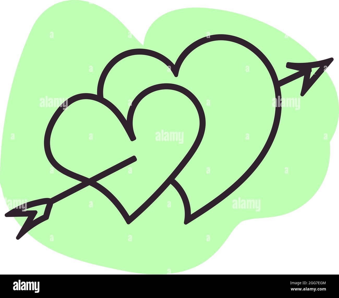 Linked together not chain Stock Vector Images - Alamy