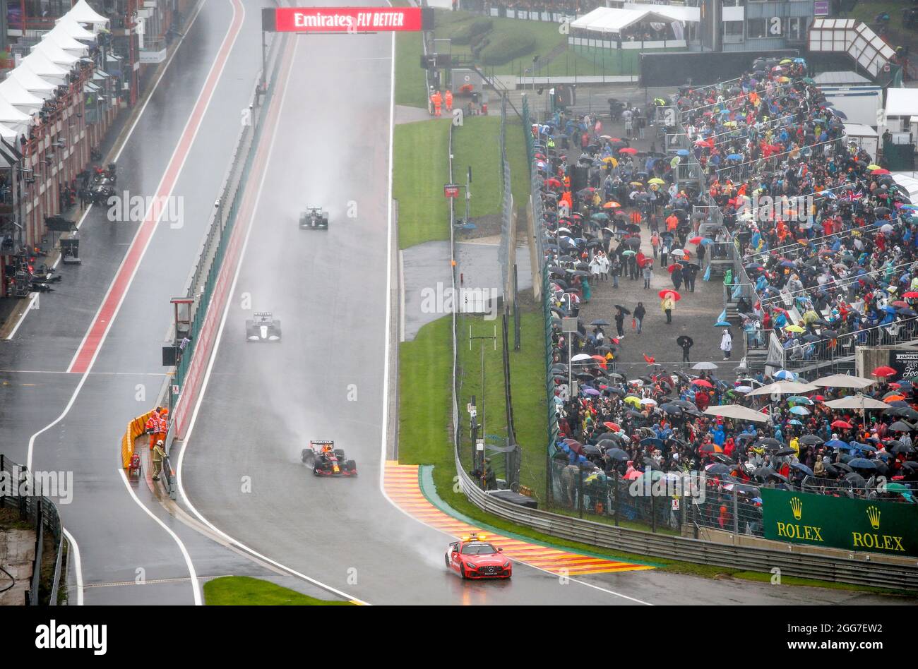 Spa-Francorchamps, Belgium. 29th Aug, 2021. F1 Safety Car, Mercedes-AMG ...