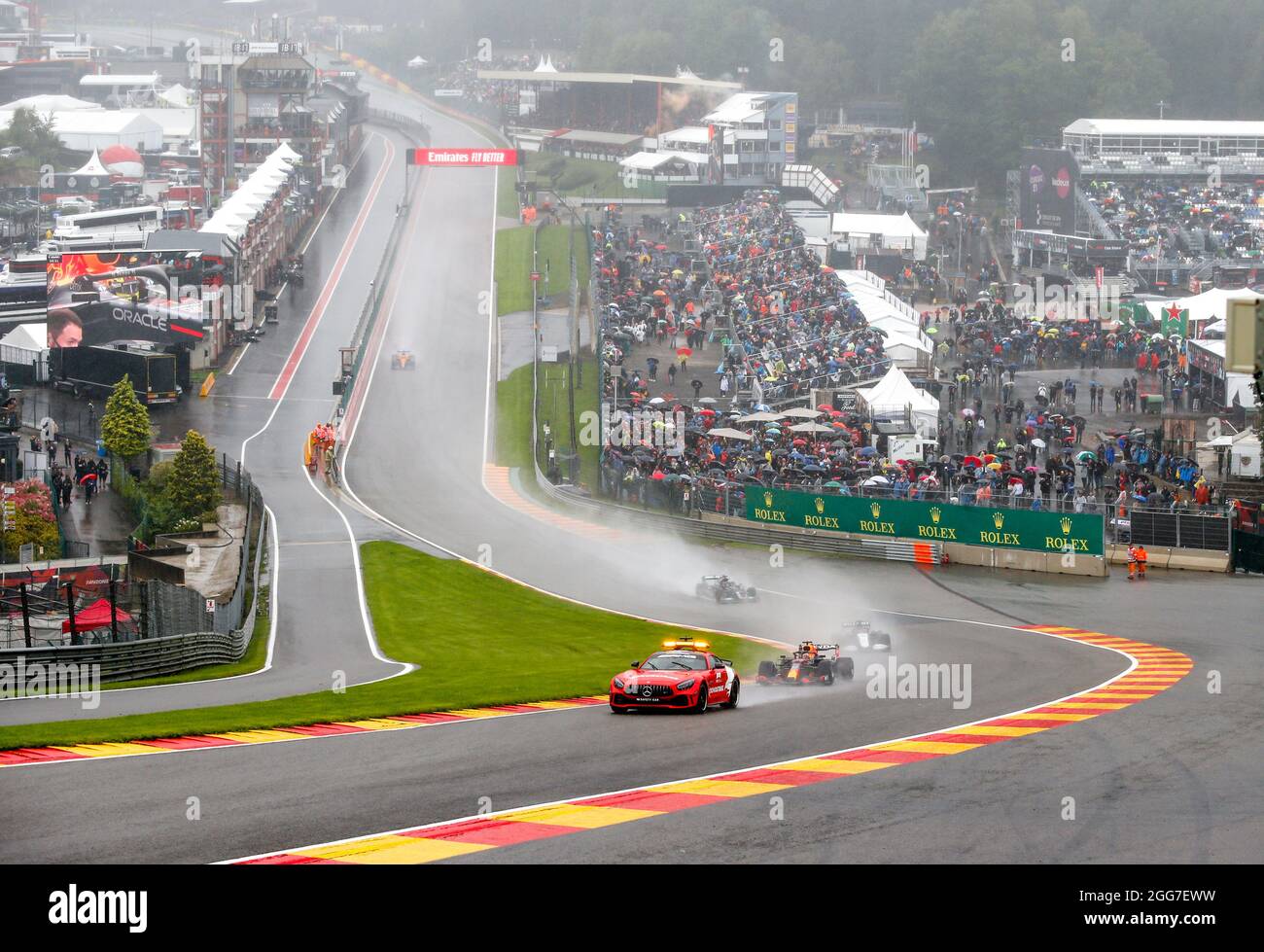 Spa-Francorchamps, Belgium. 29th Aug, 2021. F1 Safety Car, Mercedes-AMG ...
