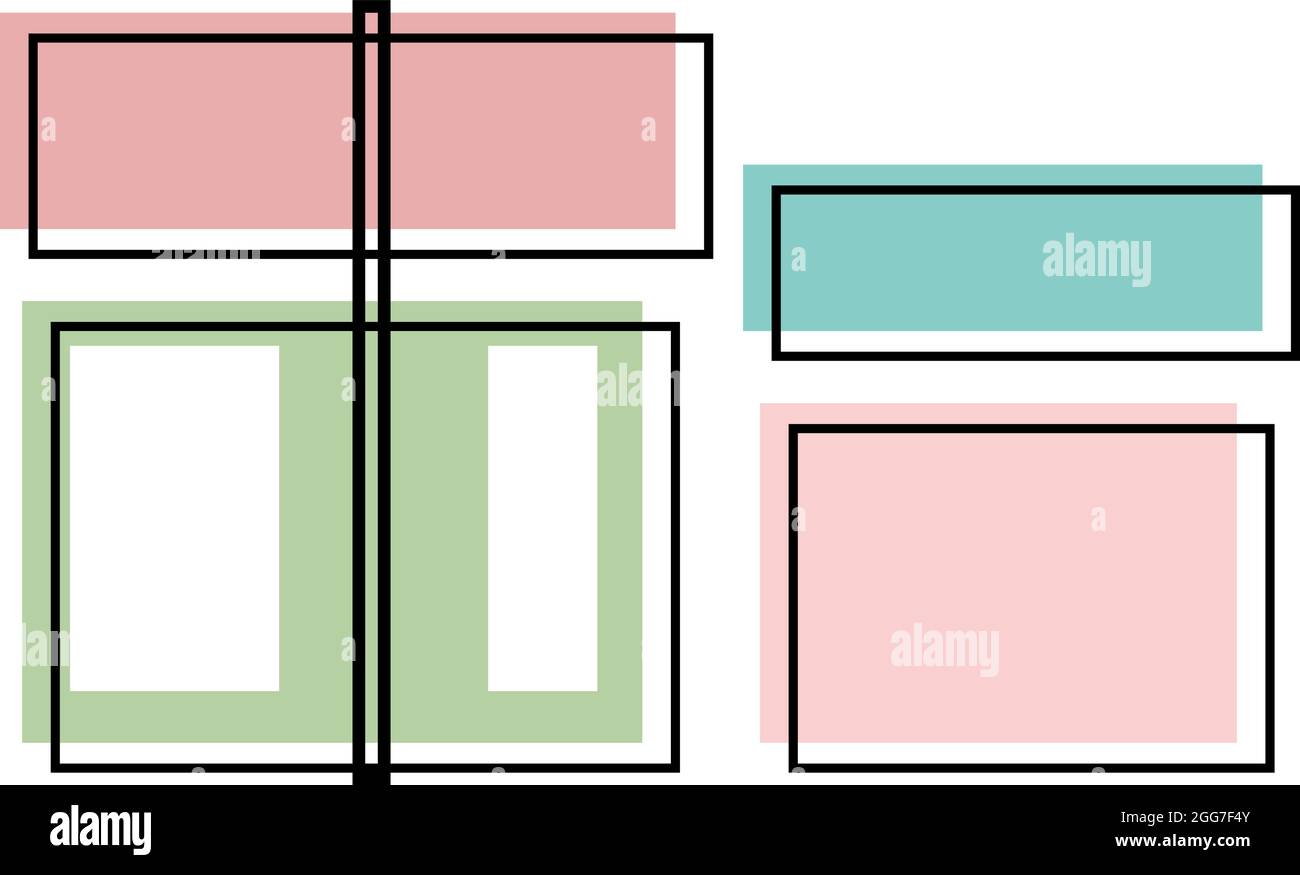Green and pink gift boxes, icon illustration, vector on white ...