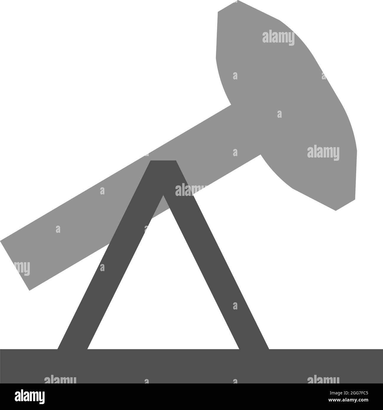 Oil pump, icon illustration, vector on white background Stock Vector ...