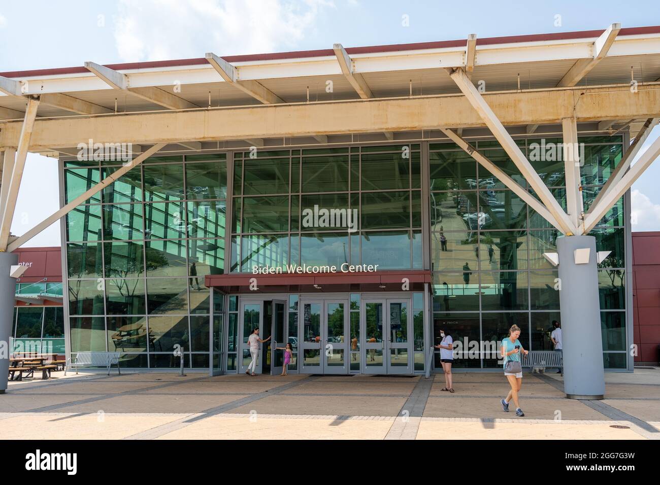 Newark, DE - July 7, 2021: Biden Welcome Center rest stop on the ...