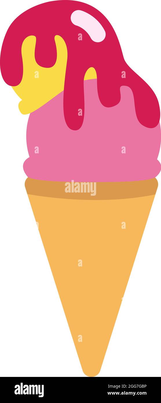 Two ice cream wafer Stock Vector Images - Alamy