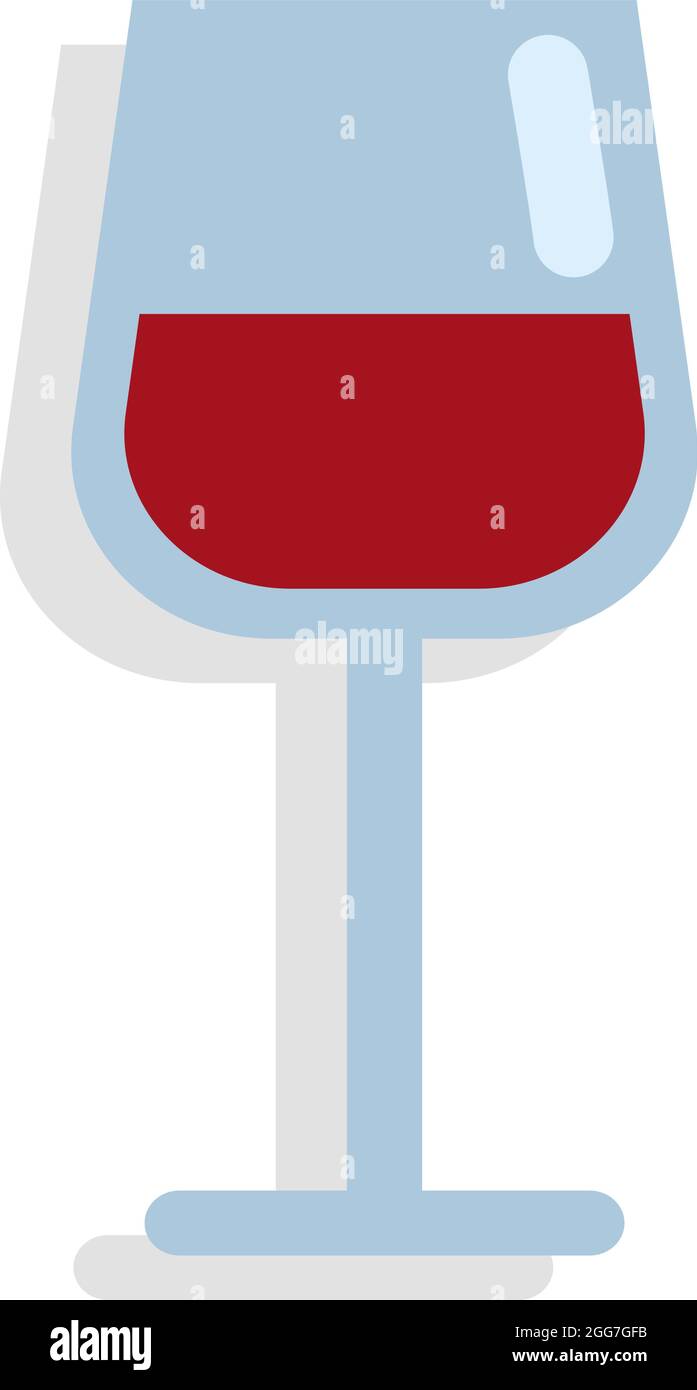 Italian red wine, icon illustration, vector on white background Stock ...