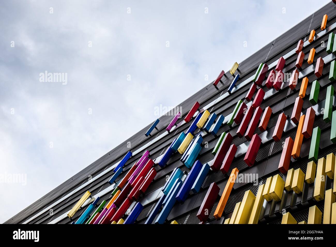 BERLIN, GERMANY - Dec 29, 2020: A modern building exterior with ...