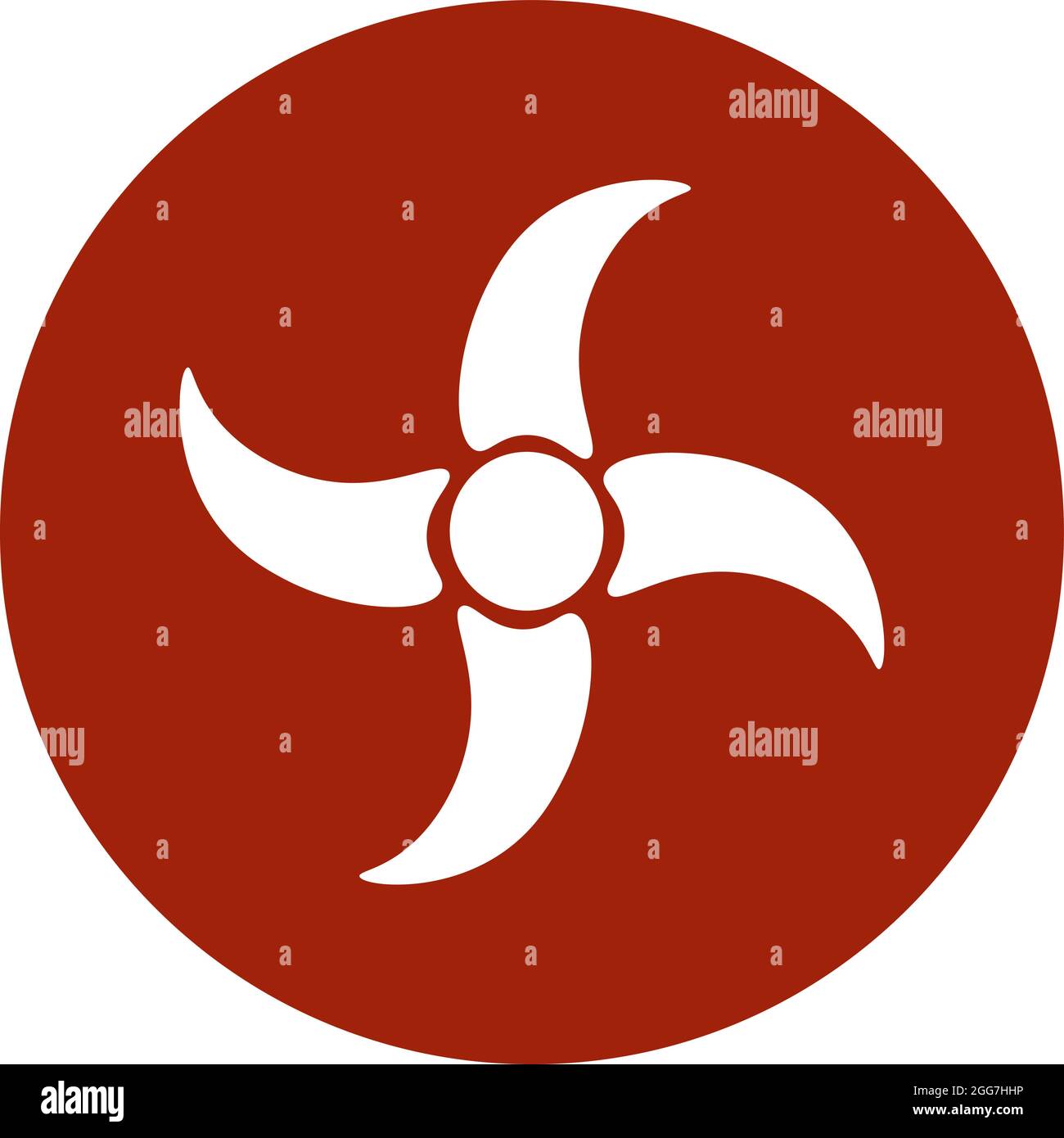 Japanese shuriken, icon illustration, vector on white background Stock ...