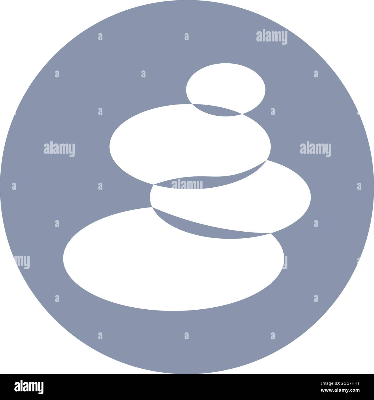 Zen stones, icon illustration, vector on white background Stock Vector ...