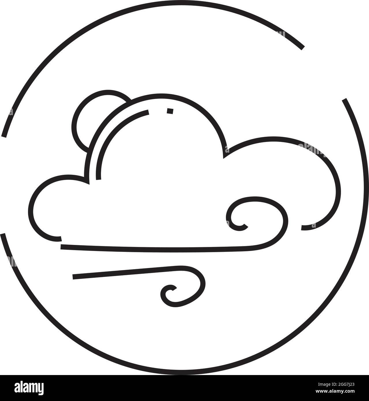 Cold weather, icon illustration, vector on white background Stock ...