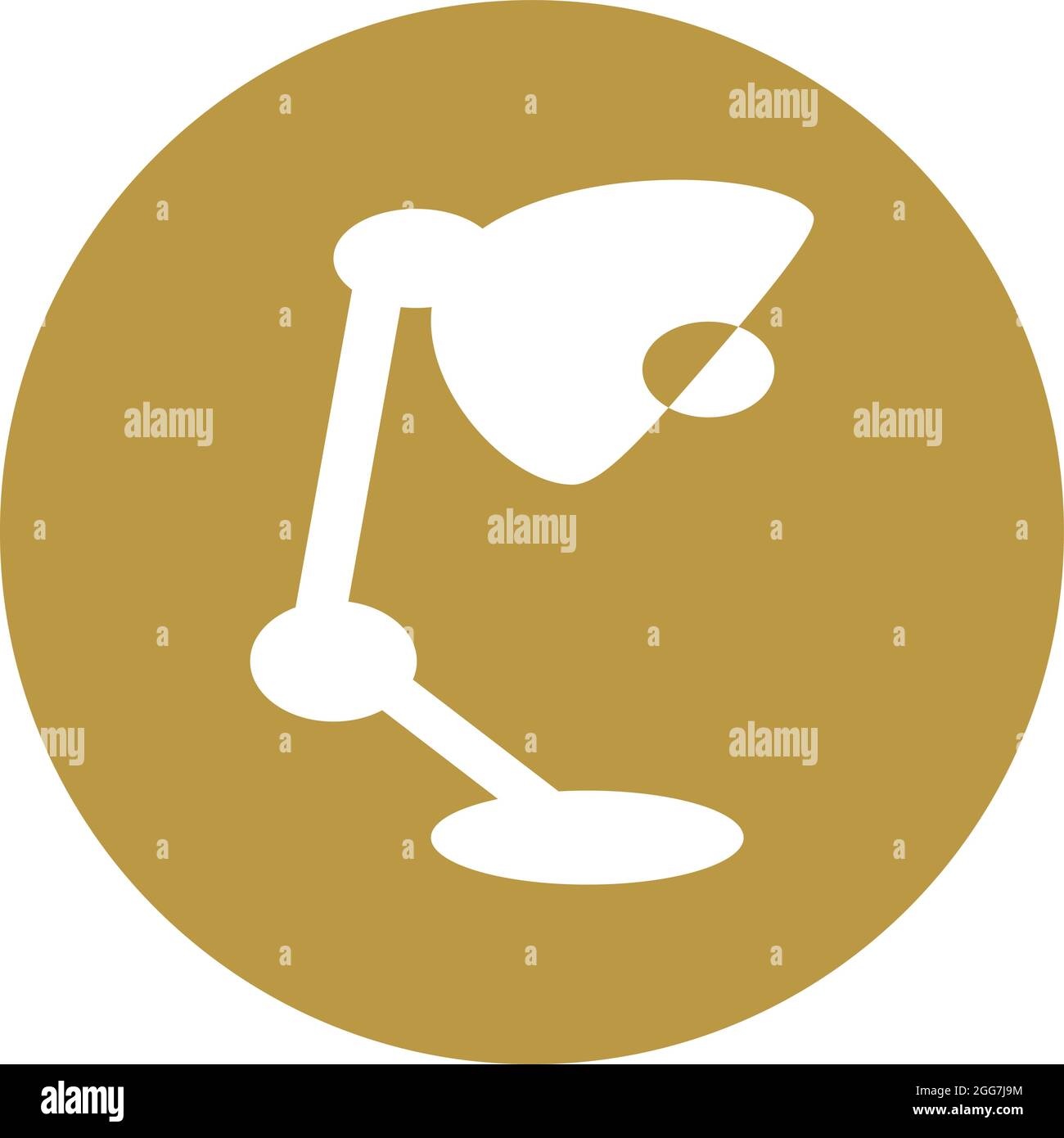 White table lamp, icon illustration, vector on white background Stock Vector Image & Art - Alamy