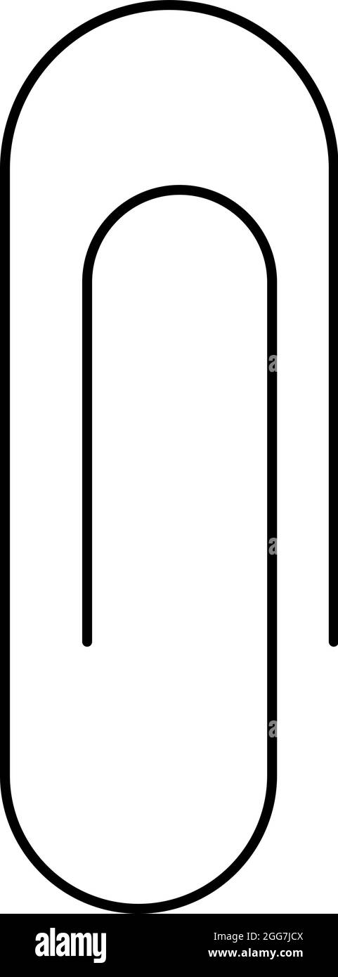 Office clippin, icon illustration, vector on white background Stock ...