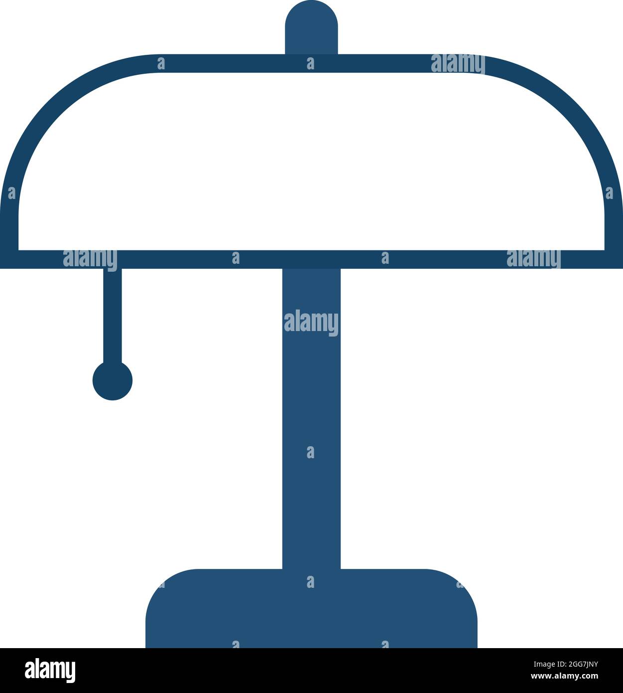 Lamp on desk book Stock Vector Images - Alamy