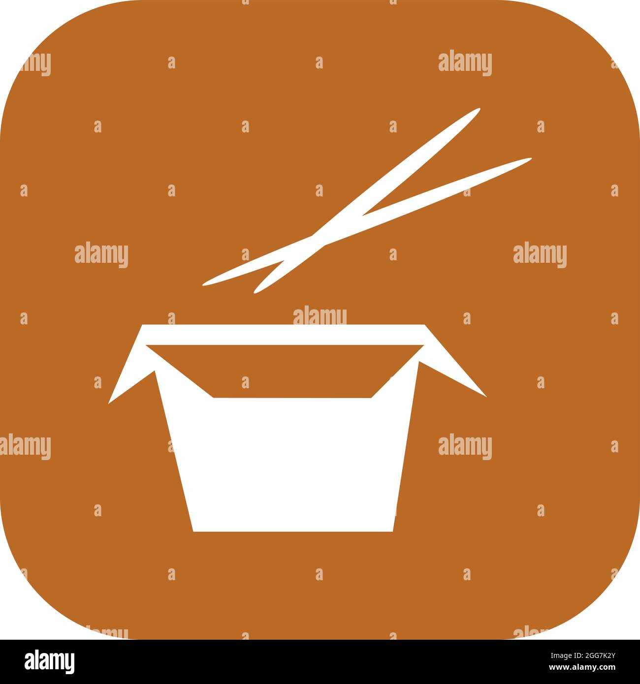 Pasta box, icon illustration, vector on white background Stock Vector ...