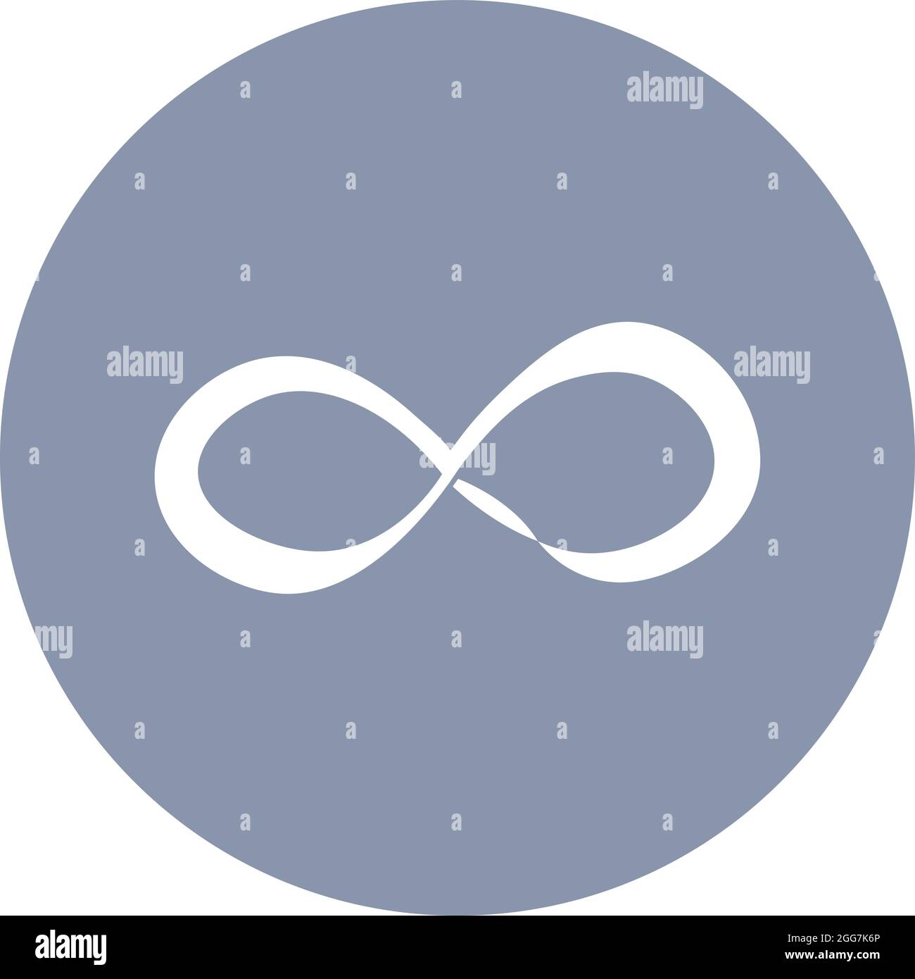 Infinity symbol, icon illustration, vector on white background Stock ...
