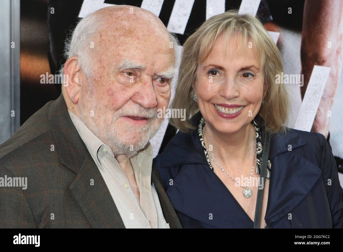 Ed Asner and wife Cindy Gilmore attend the world premiere of Columbia ...
