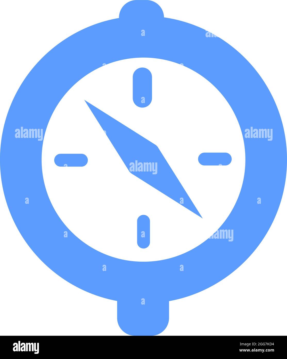 Blue sea compass, icon illustration, vector on white background Stock ...