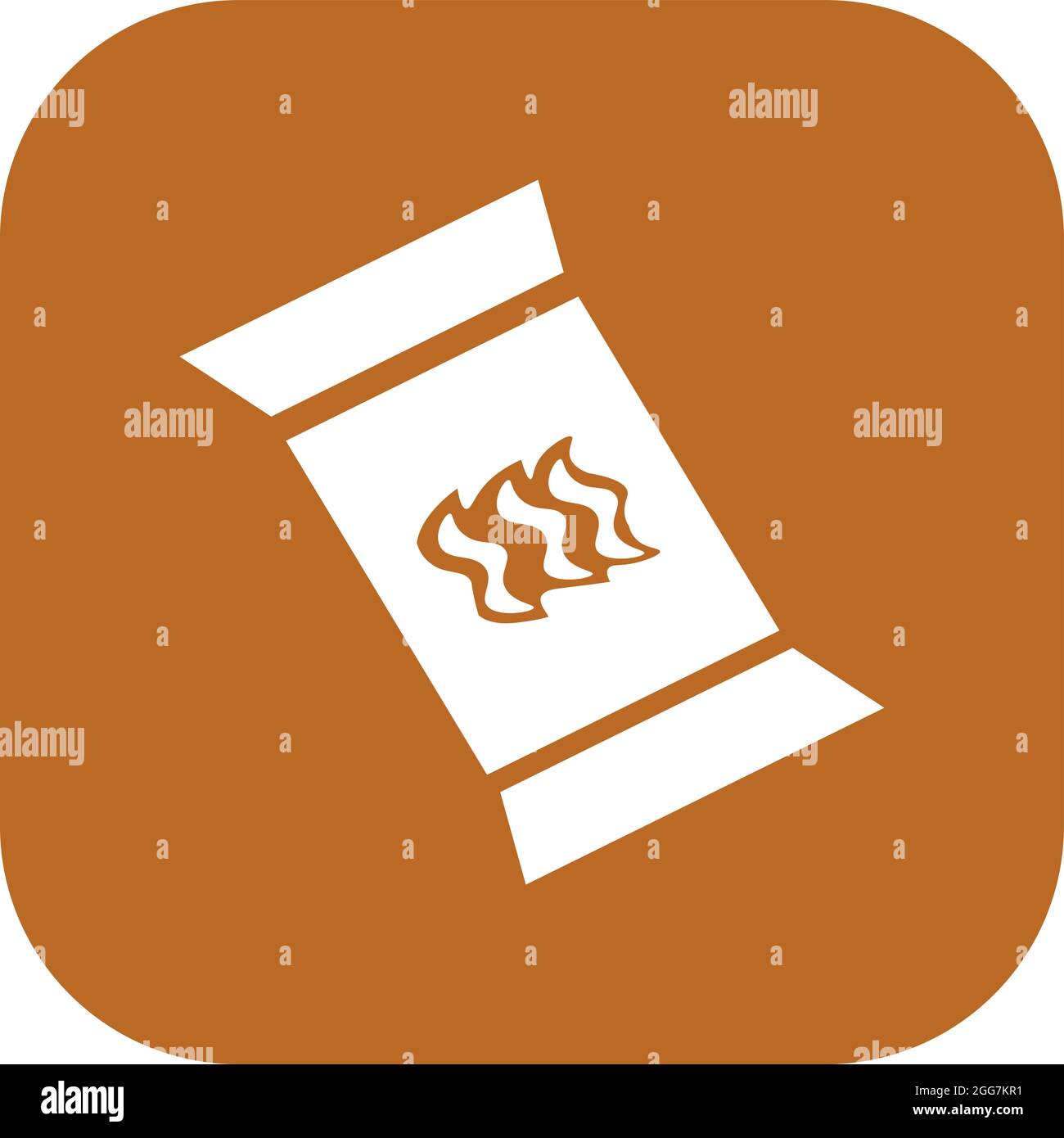 Pasta packaging, icon illustration, vector on white background Stock ...