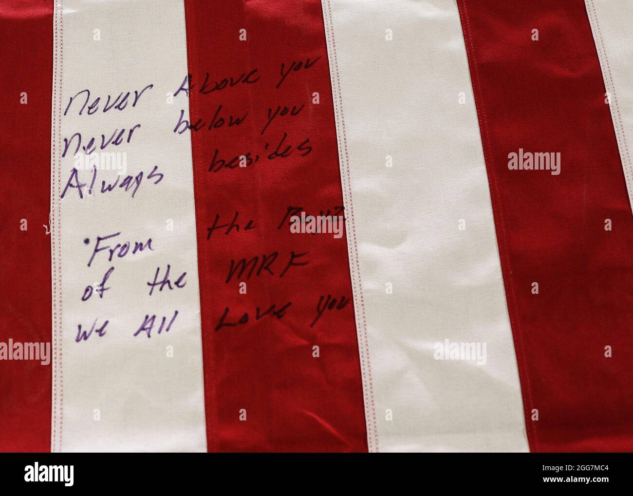 United States Marines honor their fallen during a Ramp Ceremony at ...