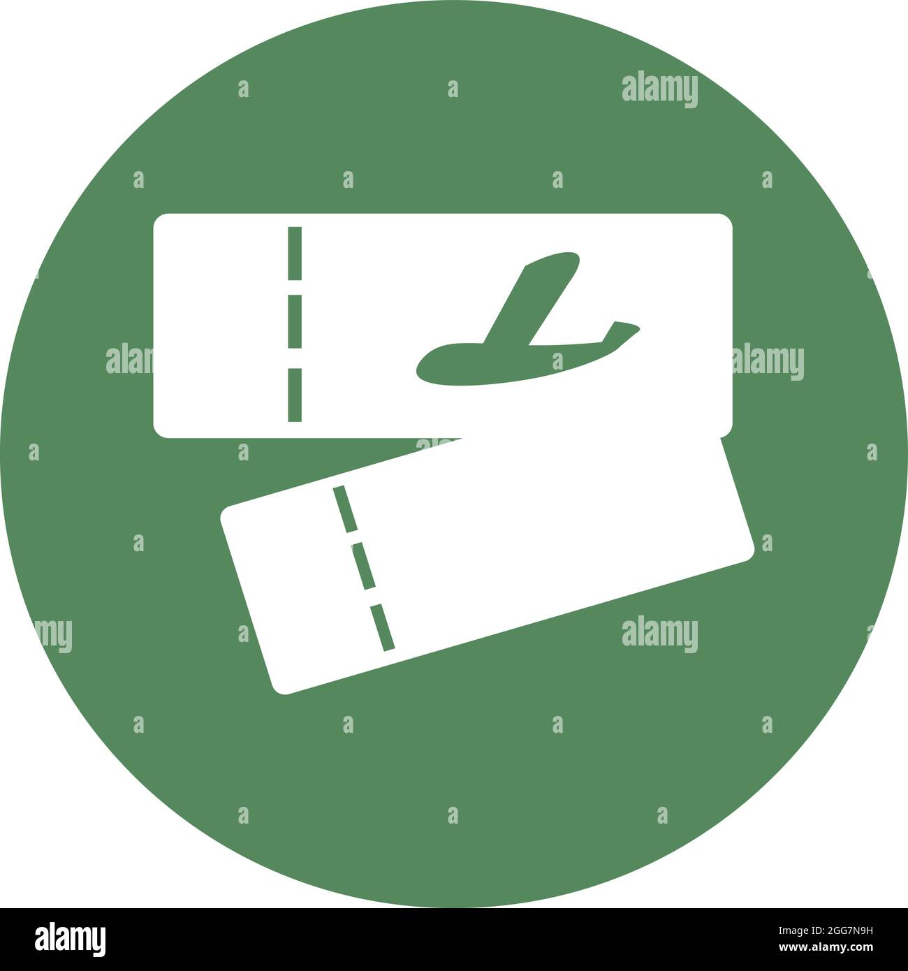 Travel tickets, icon illustration, vector on white background Stock ...