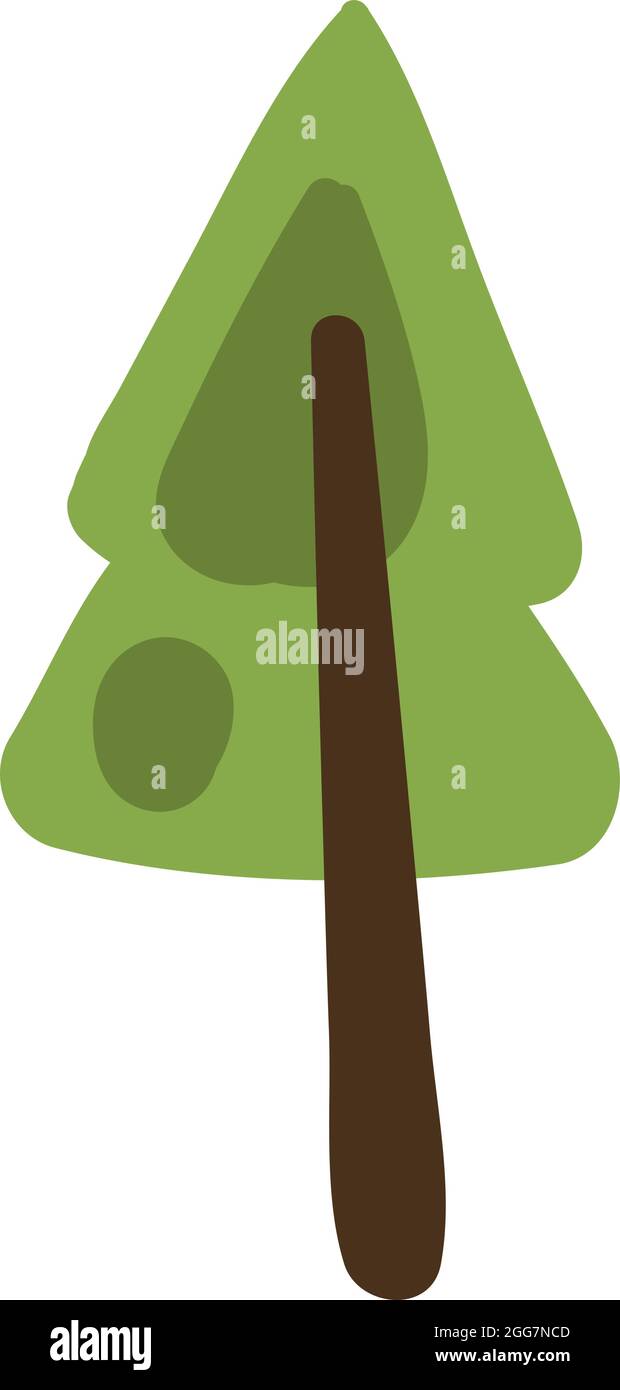 Nutmeg tree, icon illustration, vector on white background Stock Vector ...