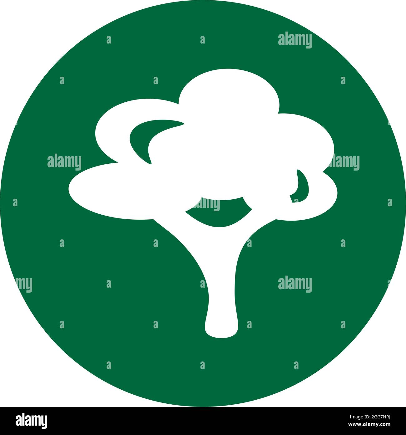 English oak tree forest Stock Vector Images - Alamy