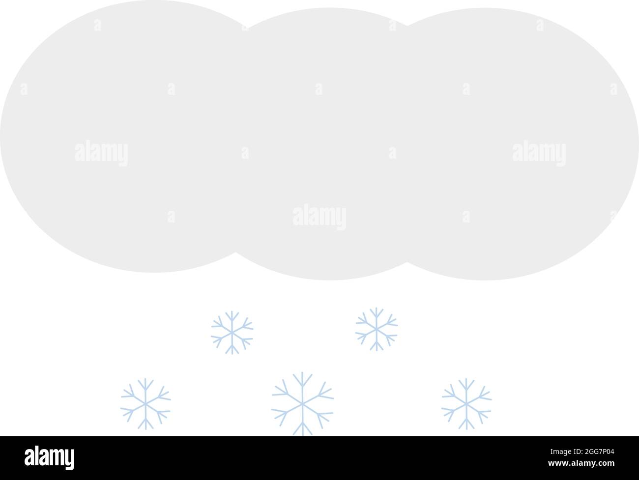 Light snow cloud, icon illustration, vector on white background Stock ...