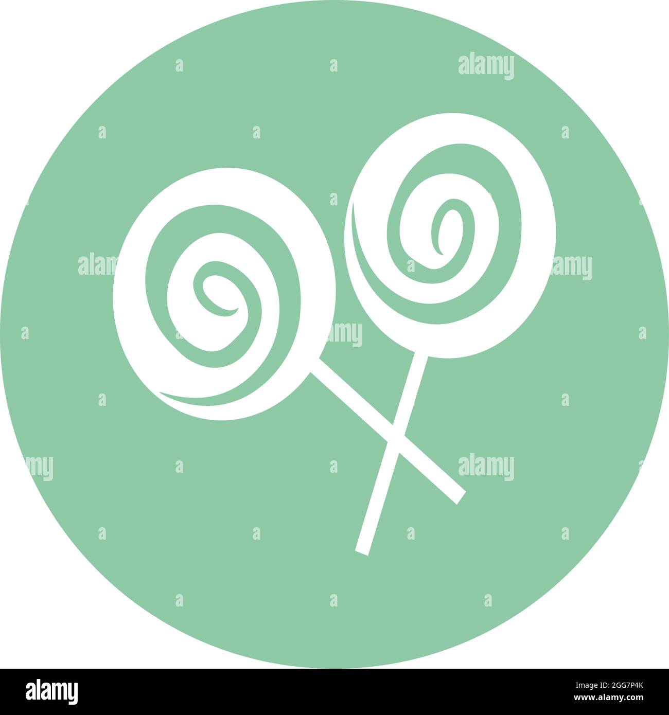 Sweet lolipops, icon illustration, vector on white background Stock ...