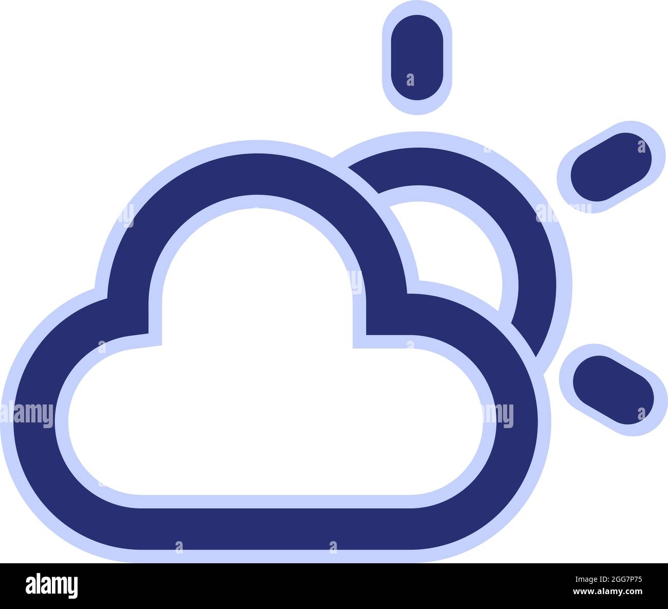 Little clouds blue sky Stock Vector Images - Alamy