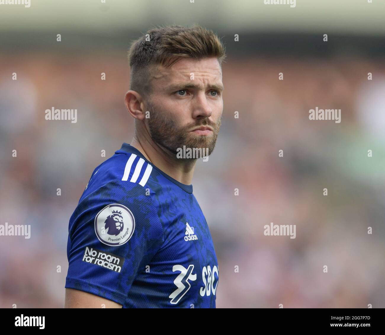 Stuart Dallas #15 of Leeds United in action during the game Stock Photo ...